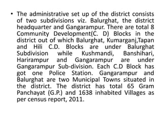 Population dynamics and land use change in dakshin dinajpur district a ...