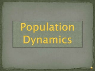 Population dynamics life tables part1_narrated_2010 | PPTX