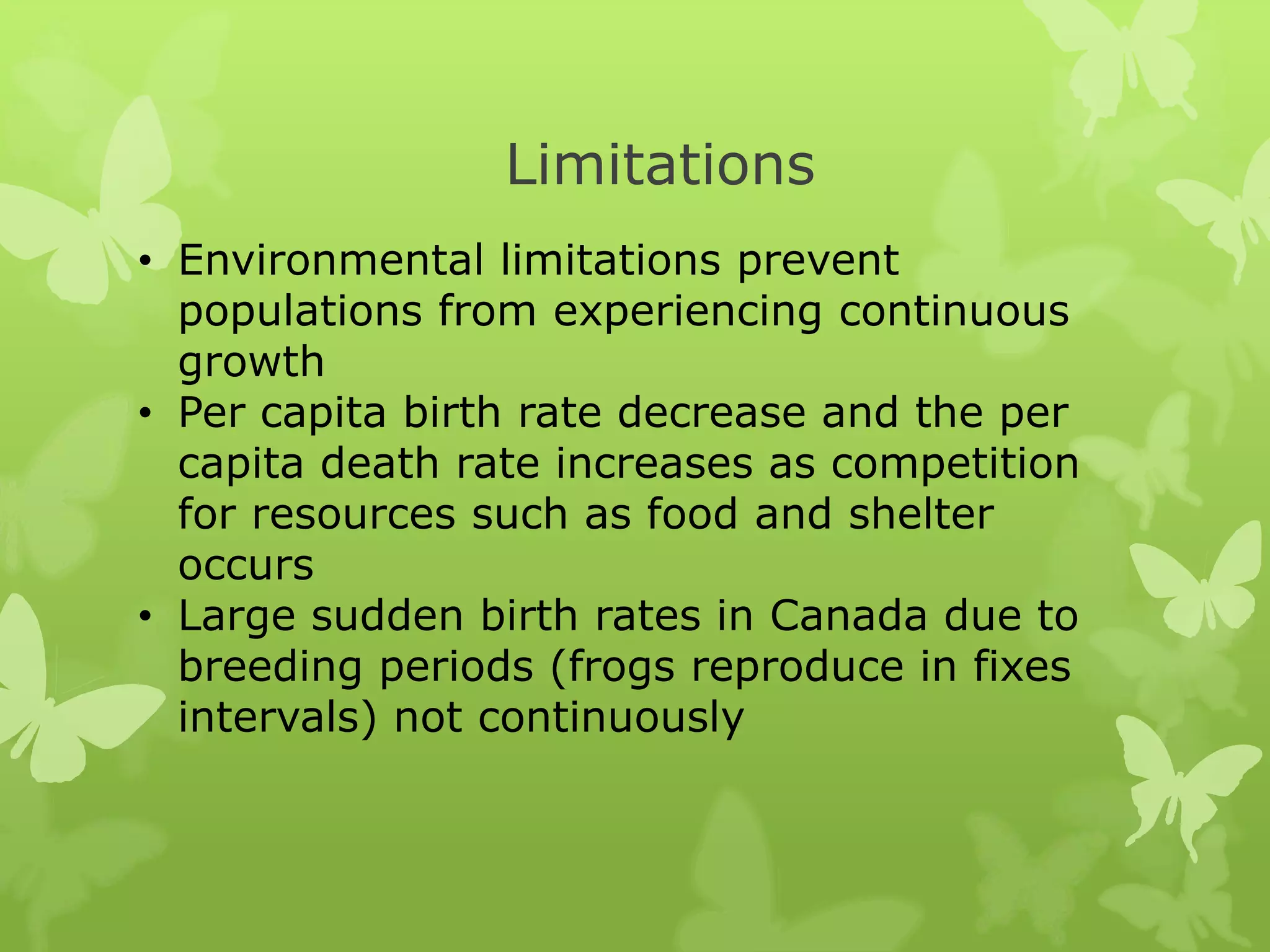 Population dynamics presentation | PPTX