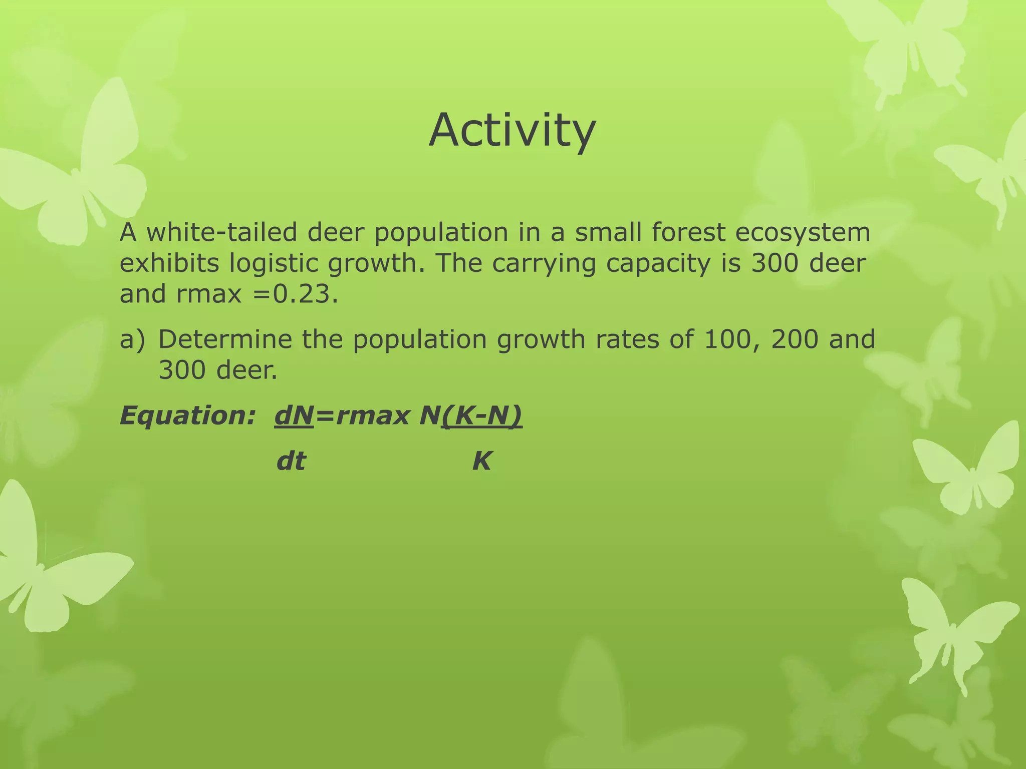 Population dynamics presentation | PPTX