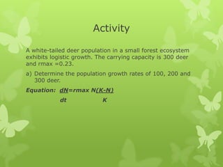 Population dynamics presentation | PPTX
