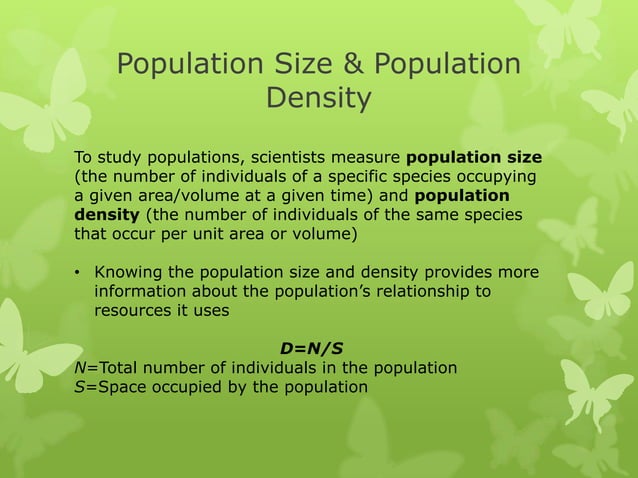Population dynamics presentation | PPTX