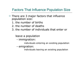 Population ecology | PPT | Environment | Science