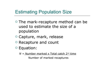 Population ecology | PPT | Environment | Science
