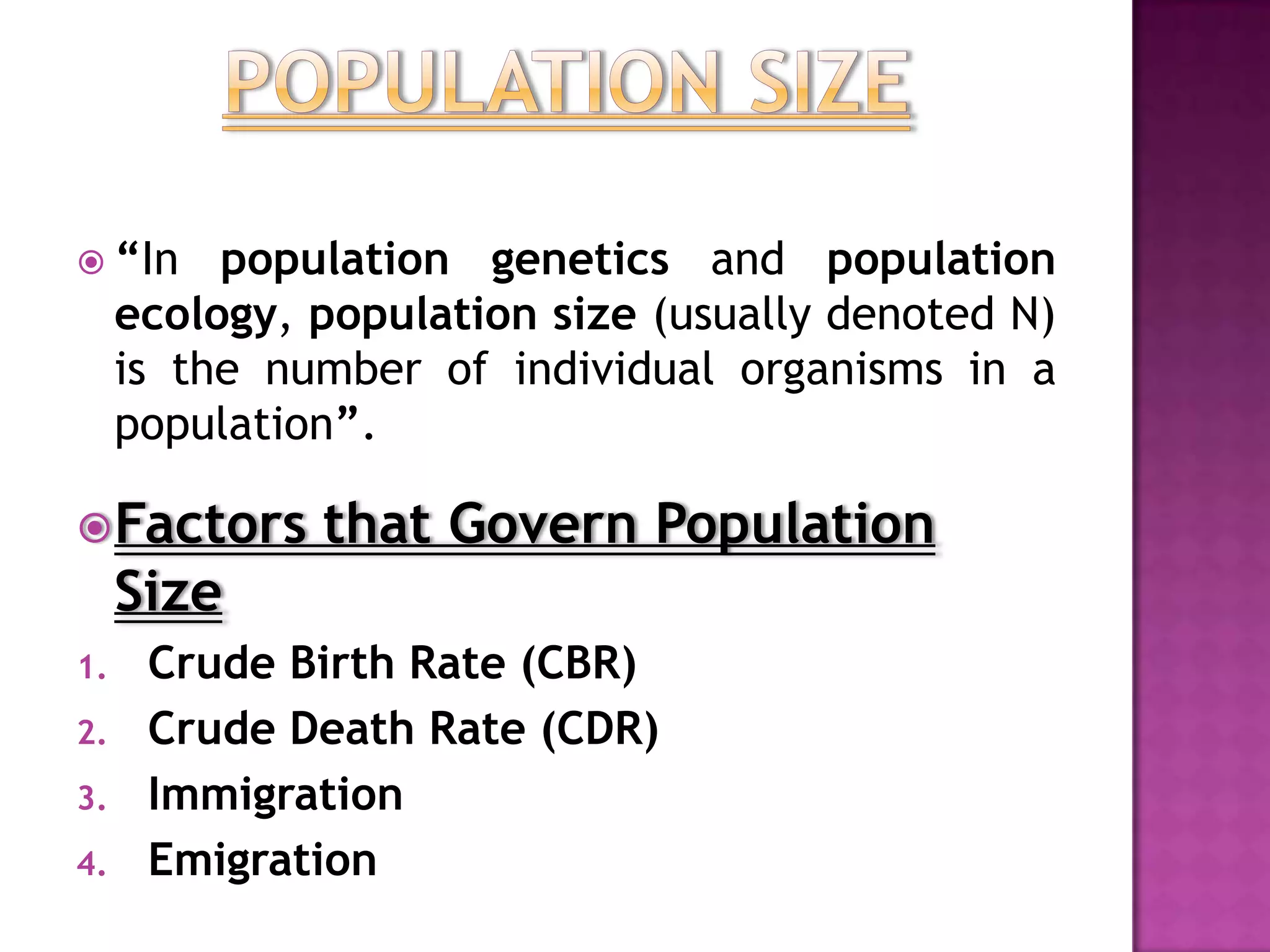 Population ecology | PPTX