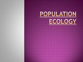 Population ecology | PPTX