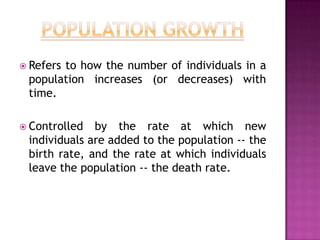 Population ecology | PPTX