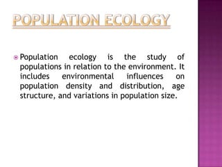 Population Ecology Project