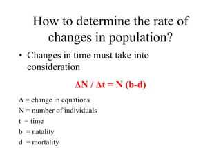 Population ecology | PPTX