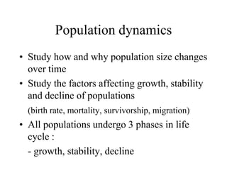 Population ecology | PPTX