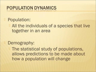 Grade 10 - Population Ecology | PPT