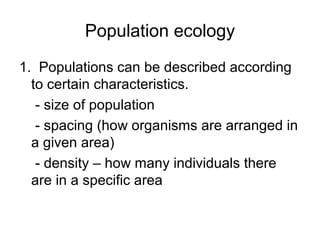 Population ecology 2.07