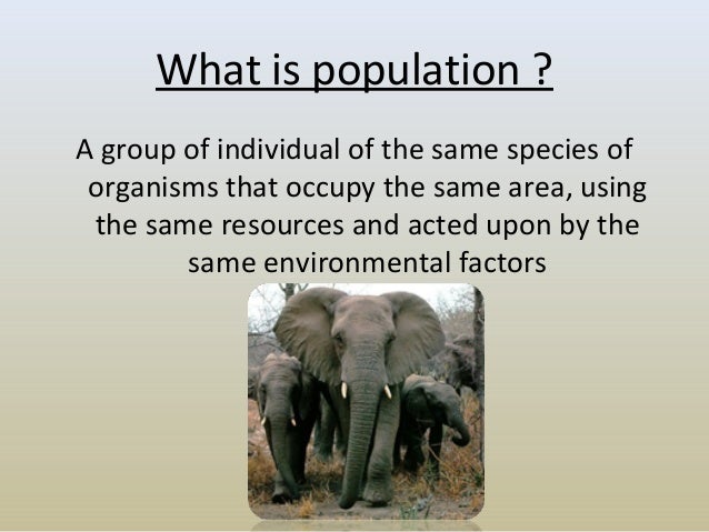 Population ecology