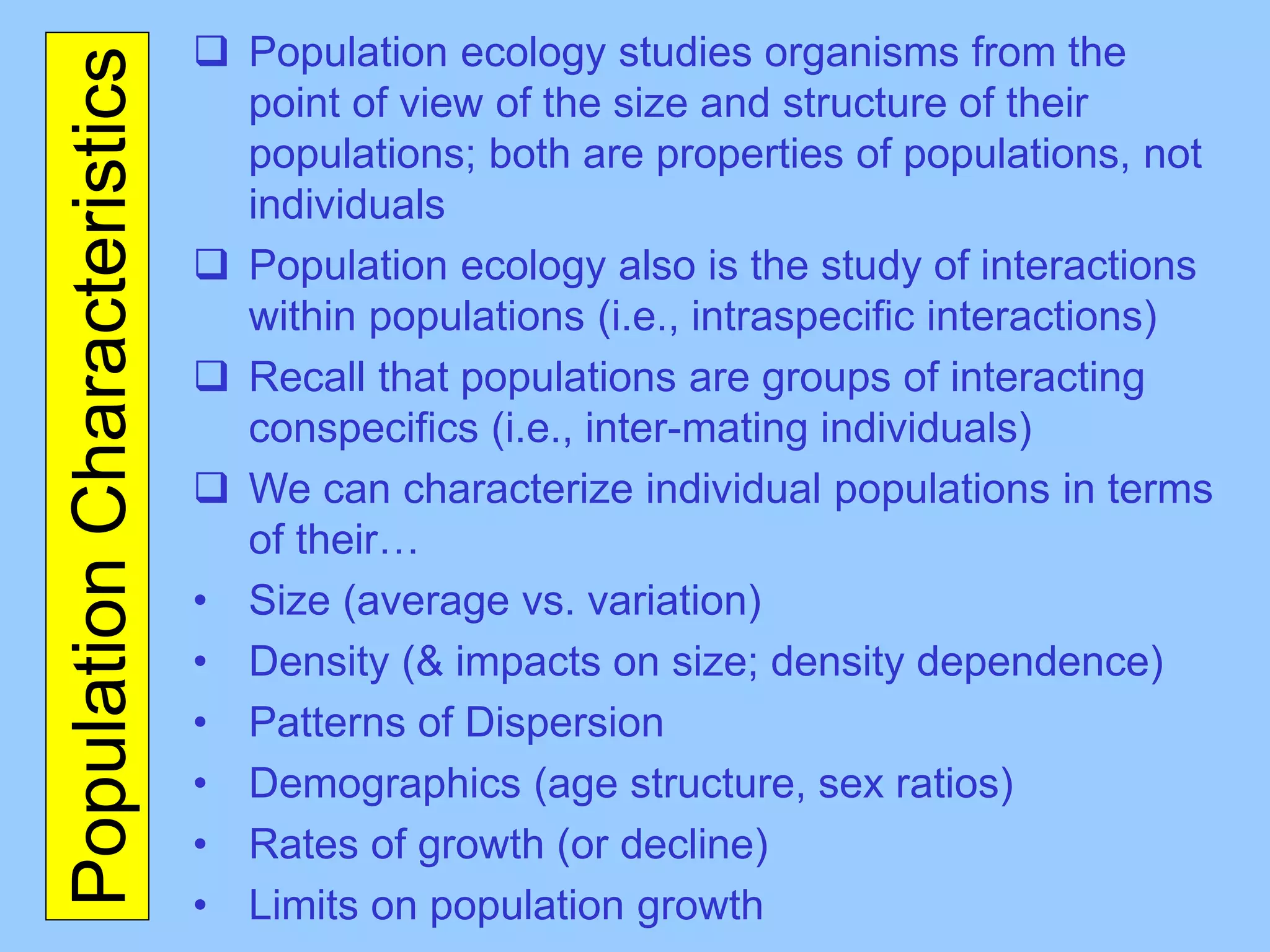 Population ecology | PPT