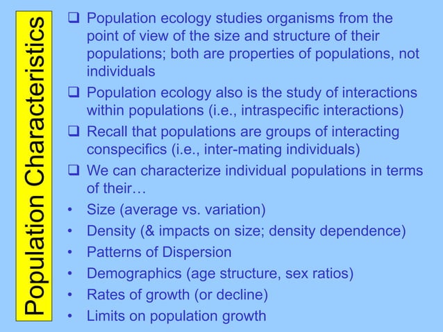 Population ecology | PPT