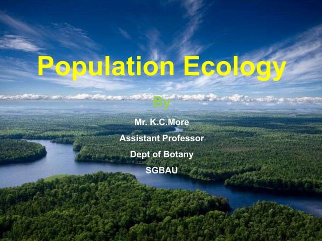 Population ecology | PPT
