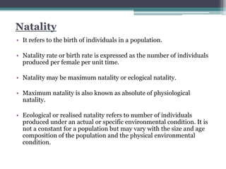Population ecology | PPTX