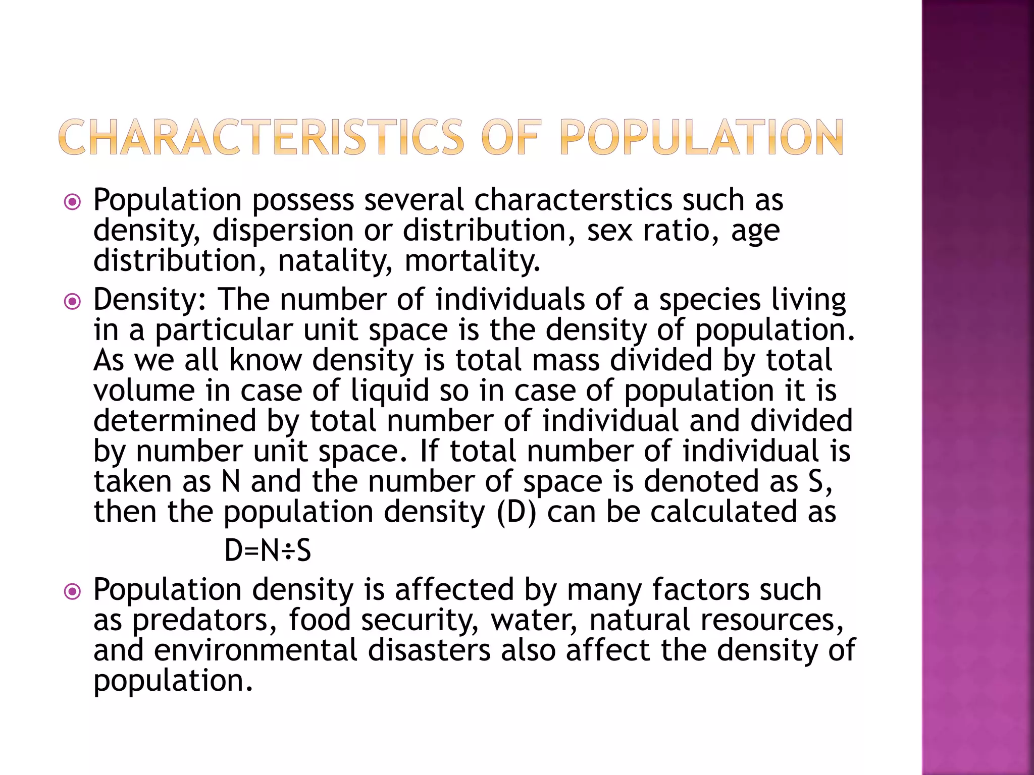 Population ecology | PPTX