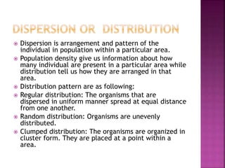 Population ecology | PPTX | Biological Sciences | Science