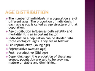 Population ecology | PPTX | Biological Sciences | Science