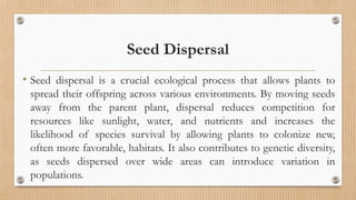 Population Ecology (Seed Bank and Seed Dispersal) | PPTX
