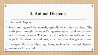 Population Ecology (Seed Bank and Seed Dispersal) | PPT
