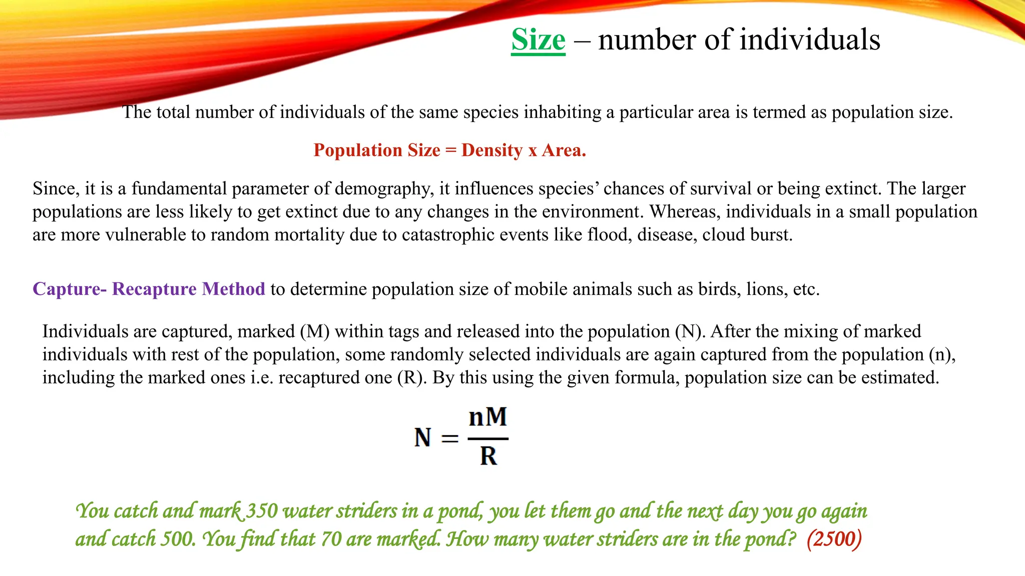 Population Ecology and major characteristics of population | PPT