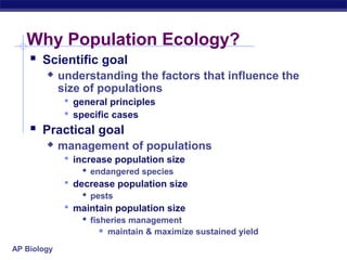 Population ecology 2014 | PPT