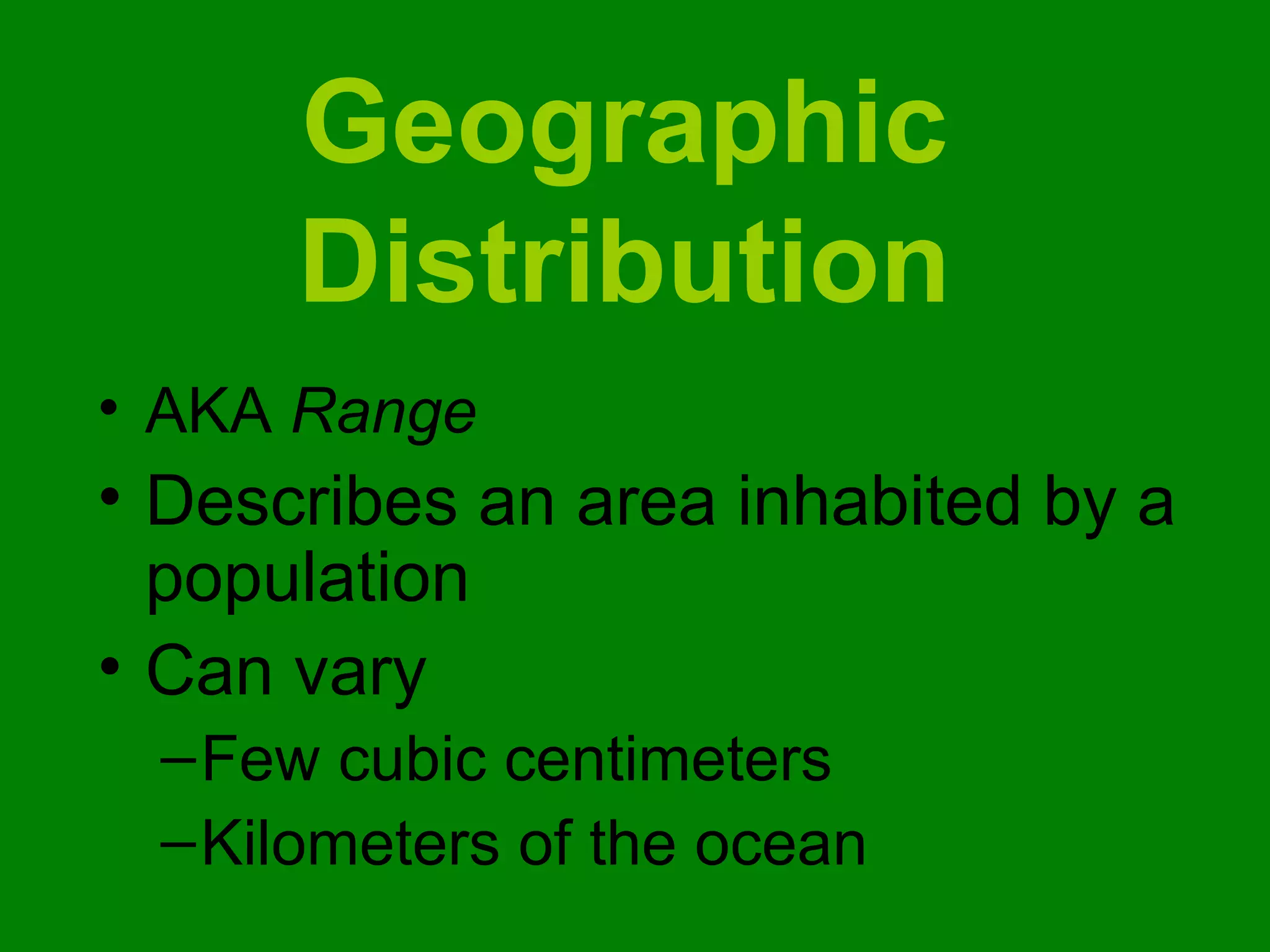 Population Ecology Intro | PPT