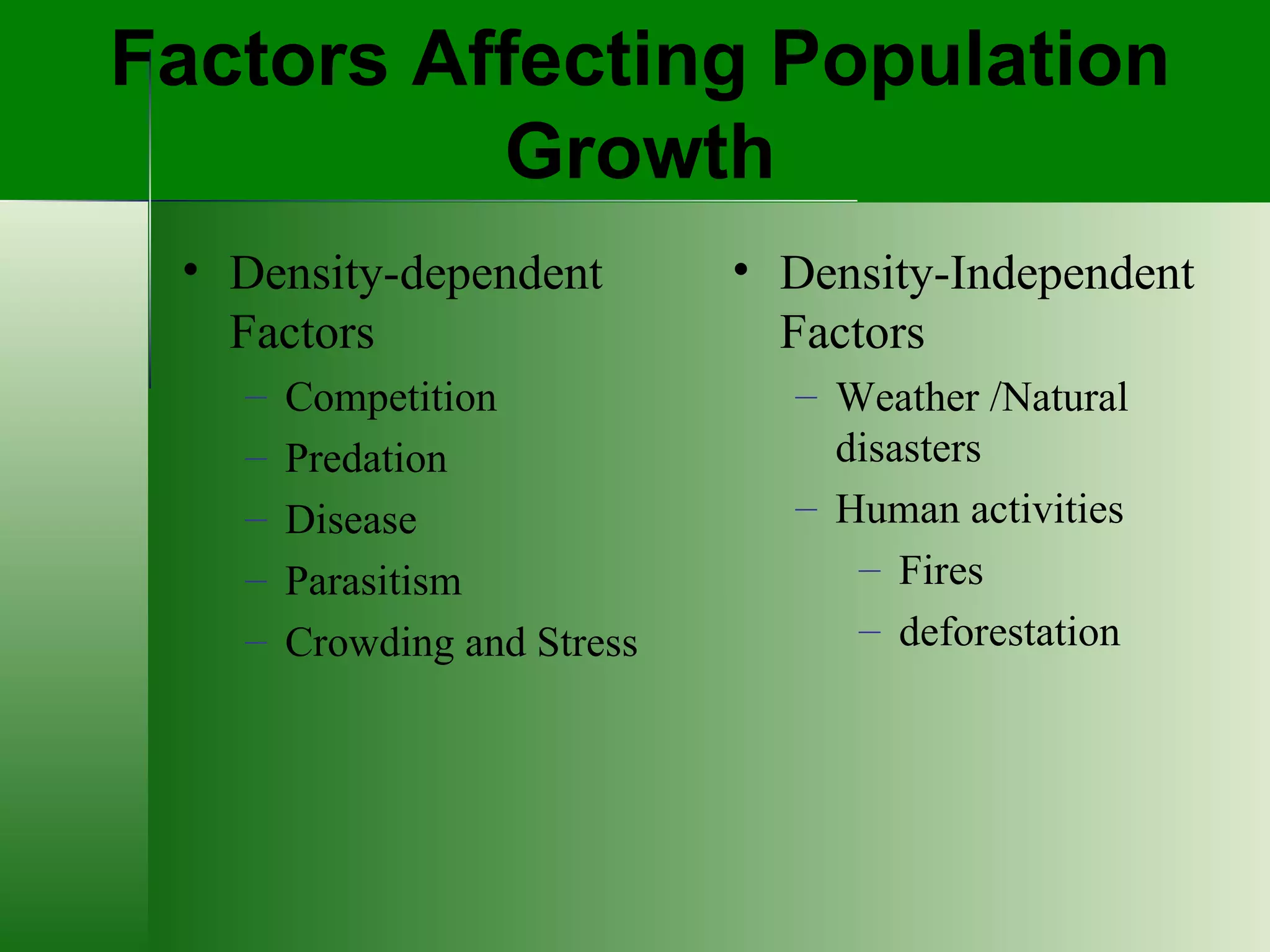 Population Ecology Intro | PPT