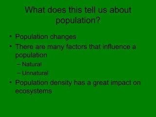Population Ecology Intro | PPT
