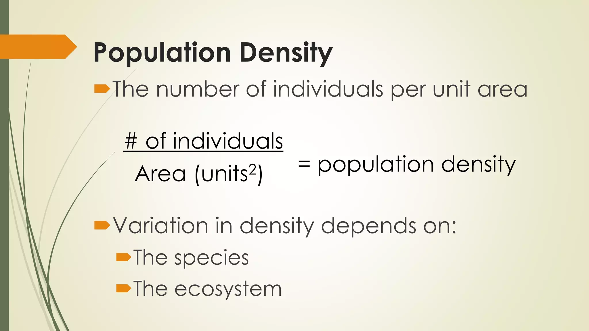 Population Ecology Notes | PPTX