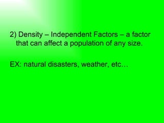Population Ecology, Succession | PPT