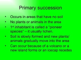 Population Ecology, Succession | PPT