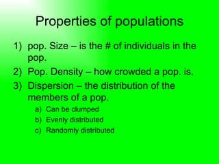 Population Ecology, Succession | PPT