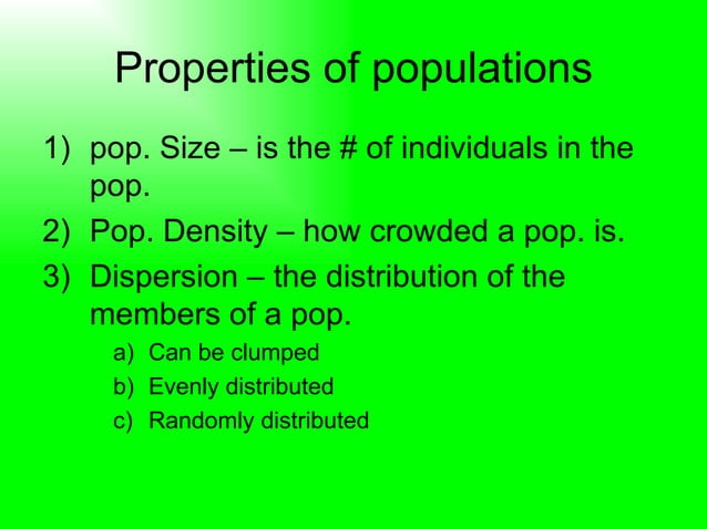 Population Ecology, Succession | PPT