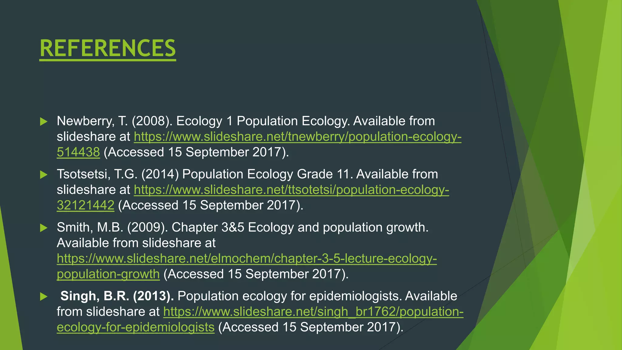 Population Ecology Grade 11 Part 1 | PPTX