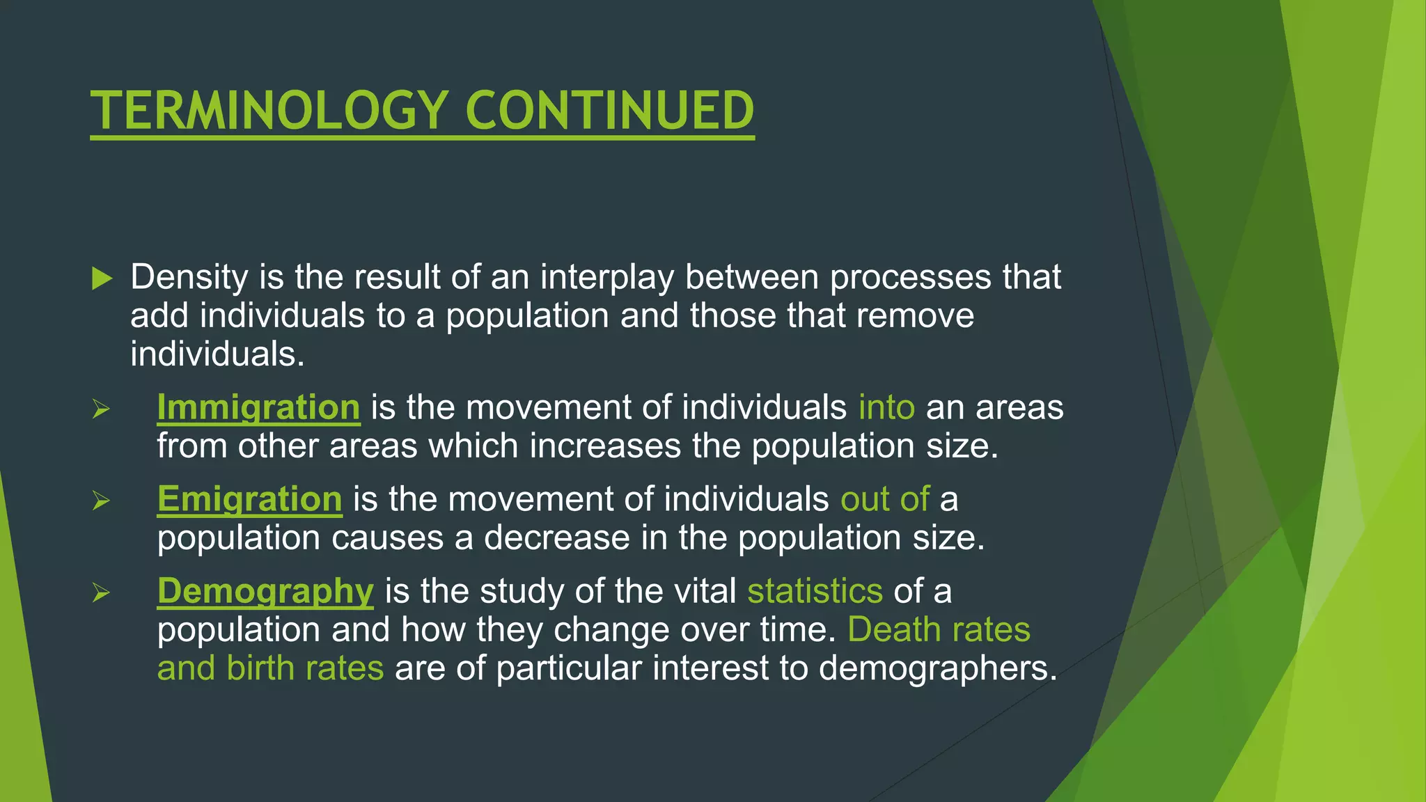Population Ecology Grade 11 Part 1 | PPTX