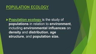 Population Ecology Grade 11 Part 1 | PPTX
