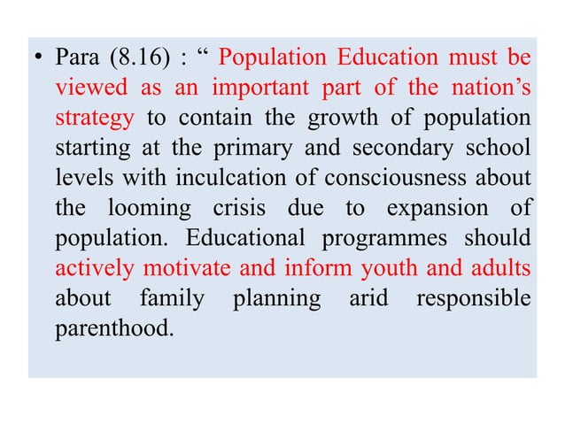 Population education | PPTX