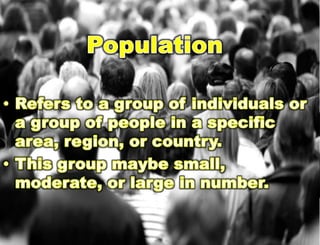Population education | PPTX