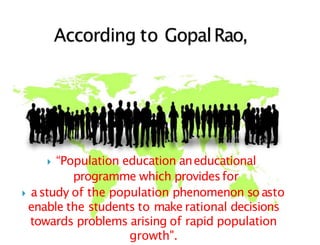 Population education | PPTX