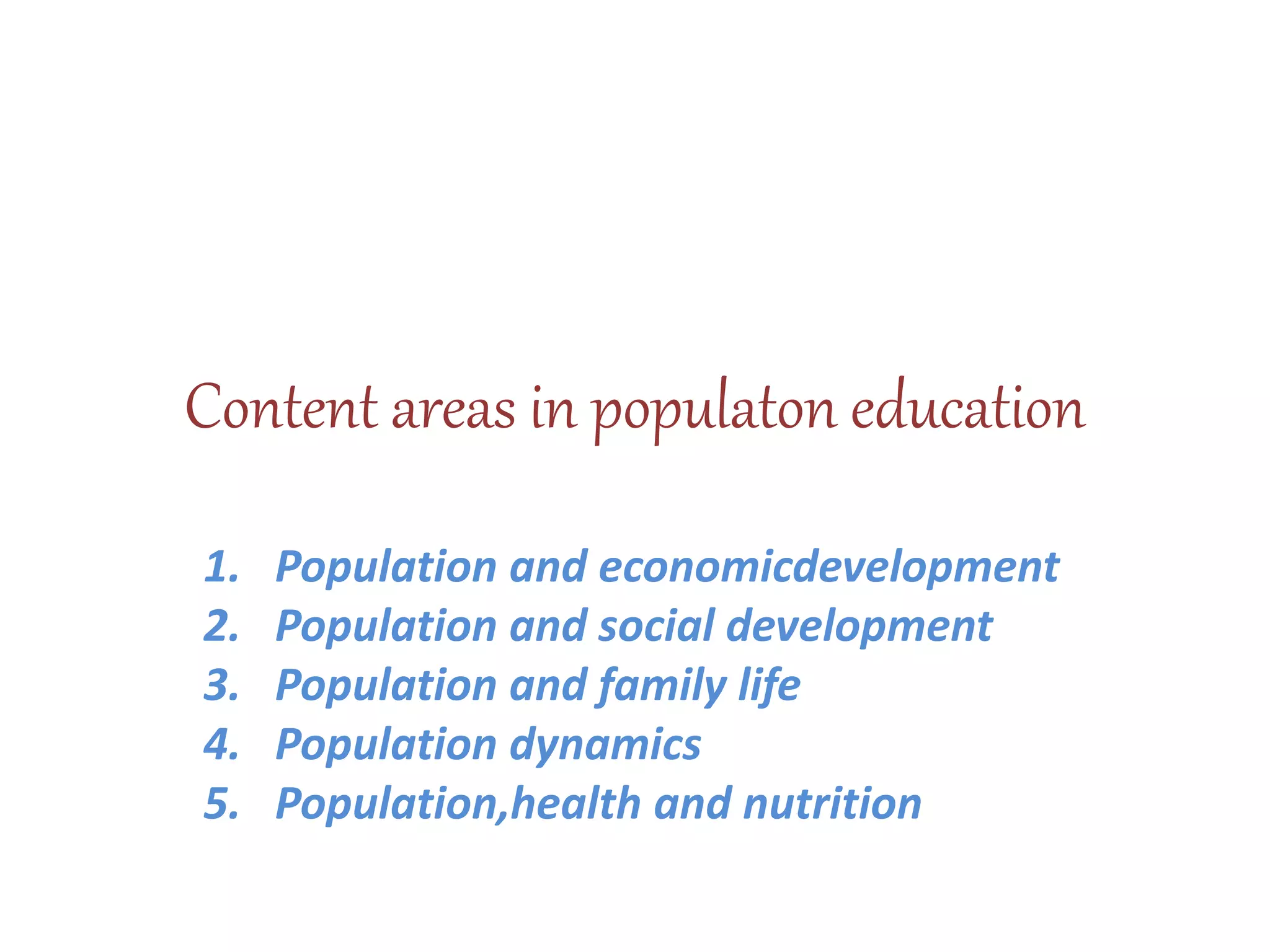 Population education | PPTX