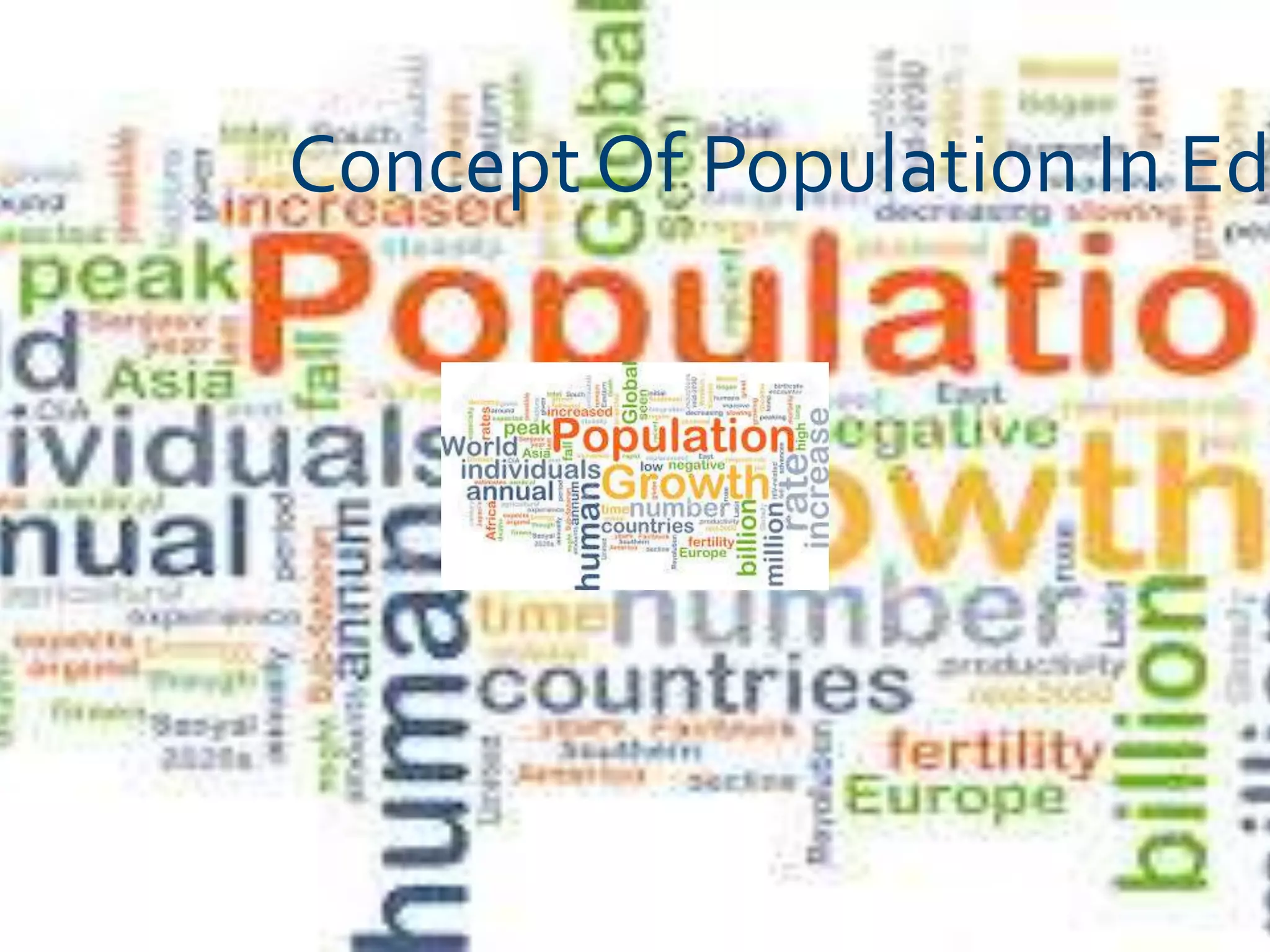 Population education | PPTX