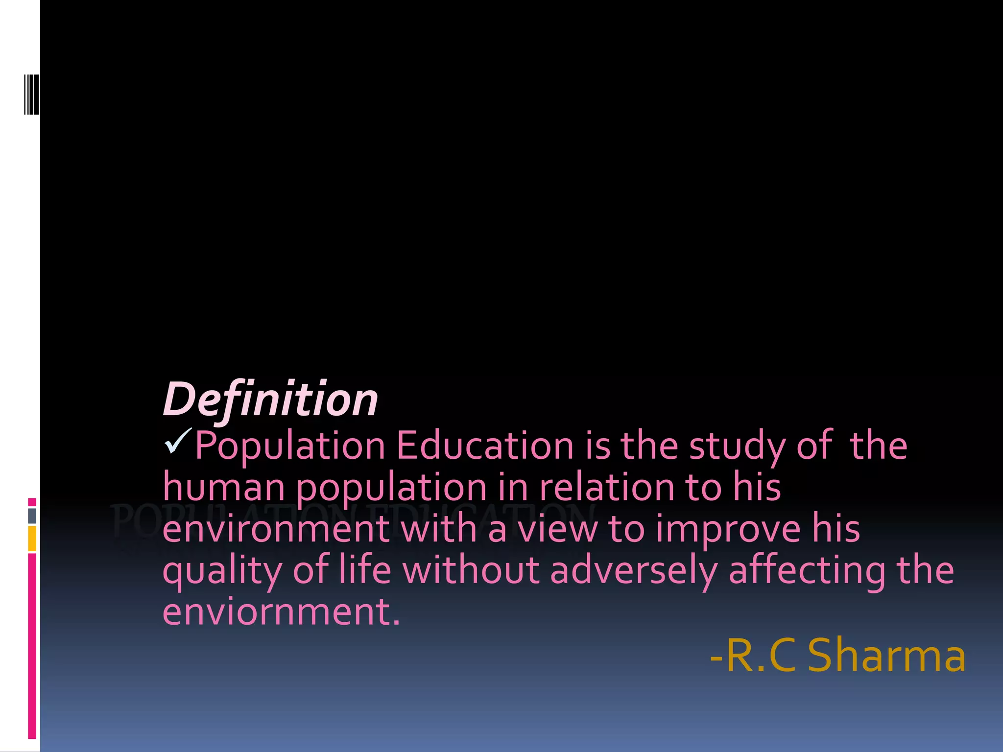 Population education | PPT