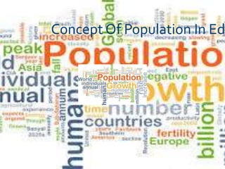 Population education | PPTX