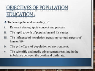 Population Education | PPTX