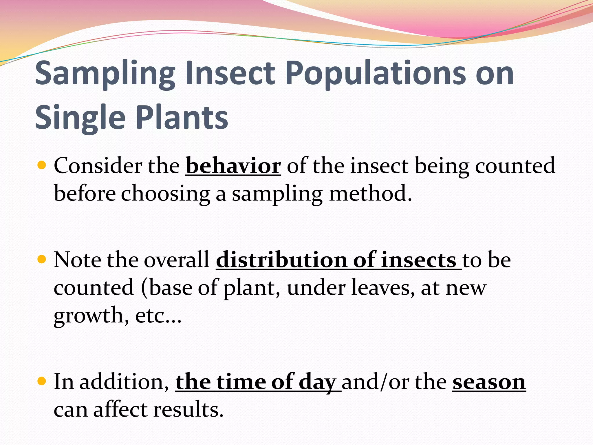 Population Estimation Methods of Insects by M.Salman | PPTX | Agriculture | Industries