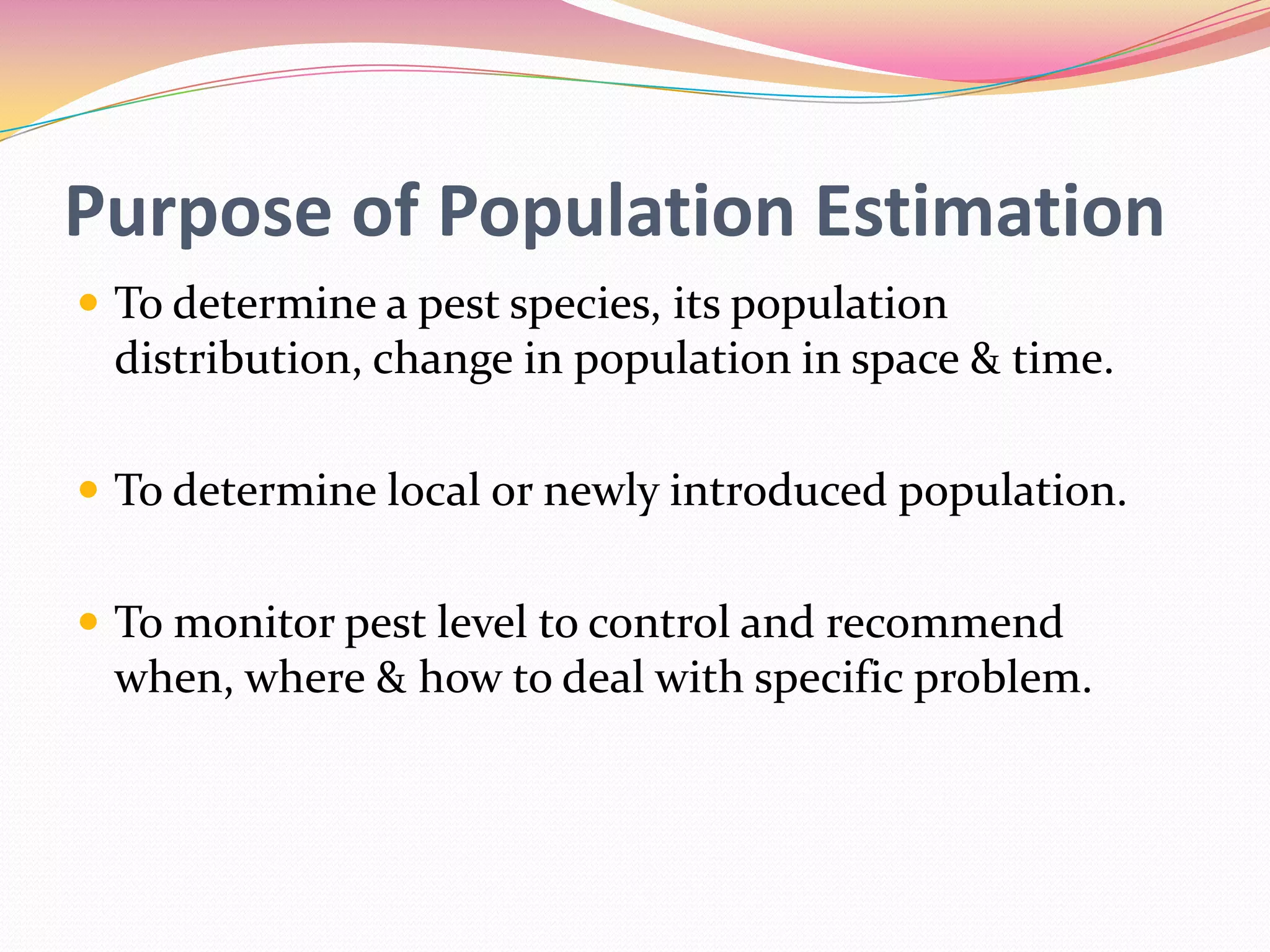 Population Estimation Methods of Insects by M.Salman | PPTX
