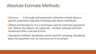 Population estmation 2d.pptx bzu university | PPTX